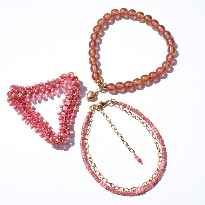 Misty Rose Bracelet Stack Colorway • Boundless Beads